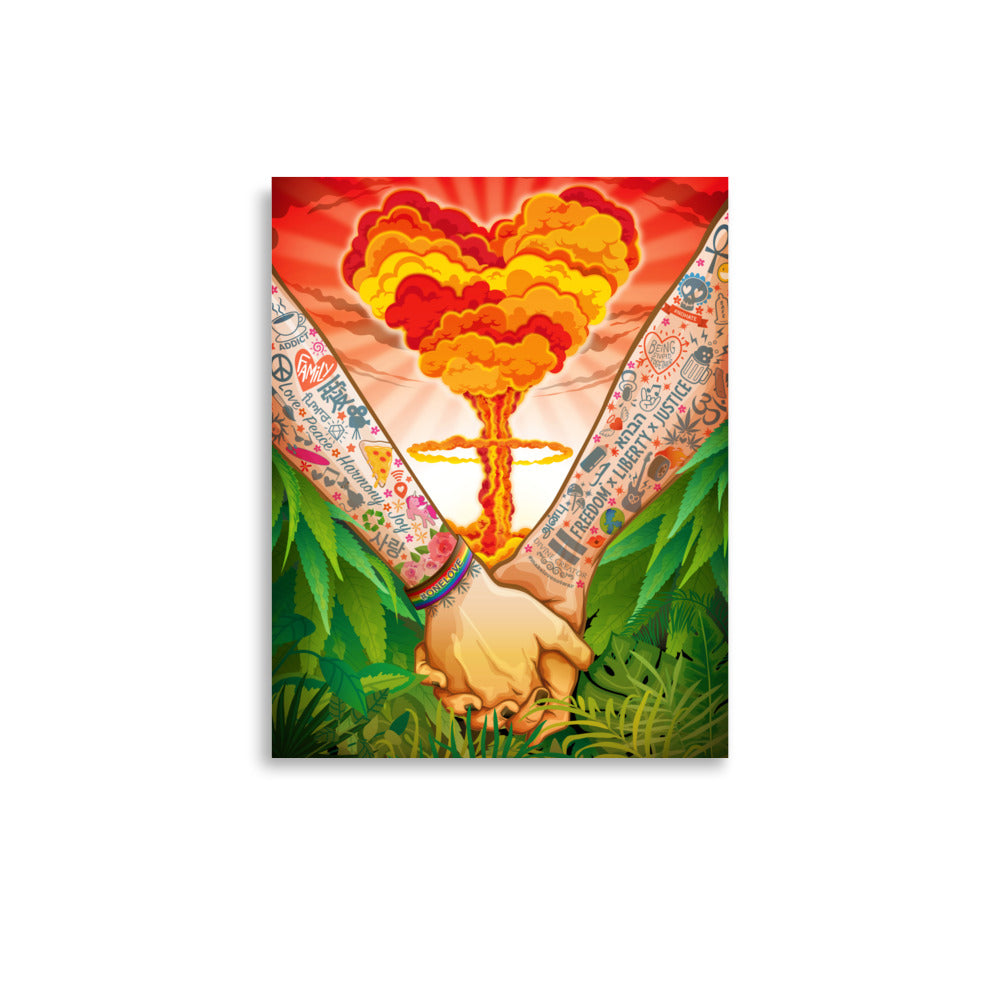 'Atomic Love' Giclée Posters – High Art Gallery
