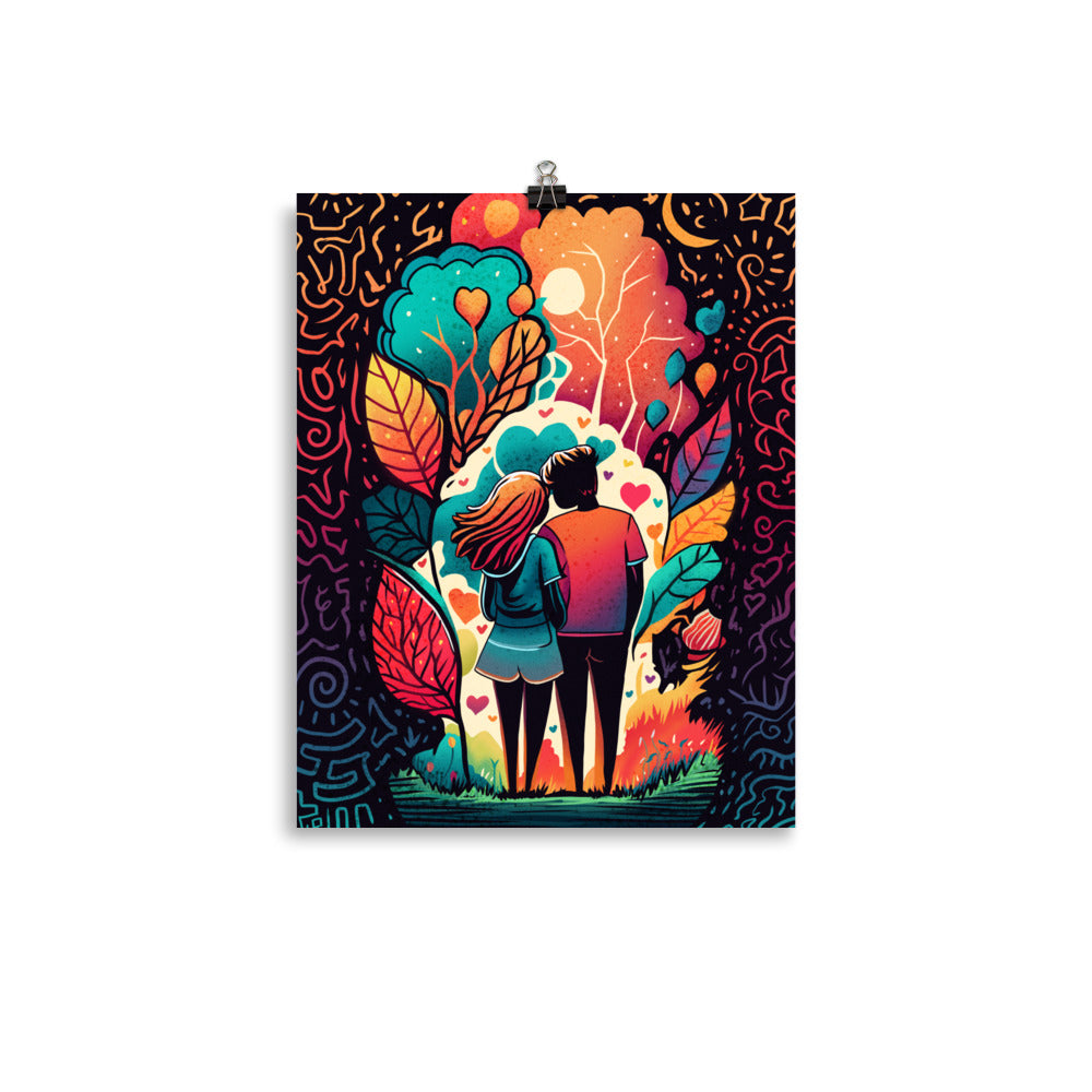 'Serene Stroll' Giclée Posters – High Art Gallery