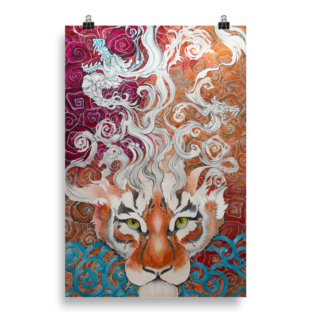 'Dragons and Cinnamon Buns' Giclée Posters – High Art Gallery
