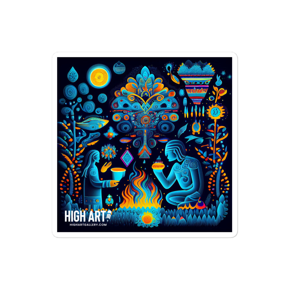 'The Greatest Form Of Expression' Stickers – High Art Gallery