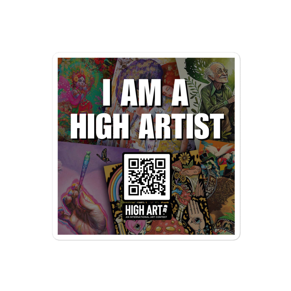'I’m a High Artist' Stickers – High Art Gallery