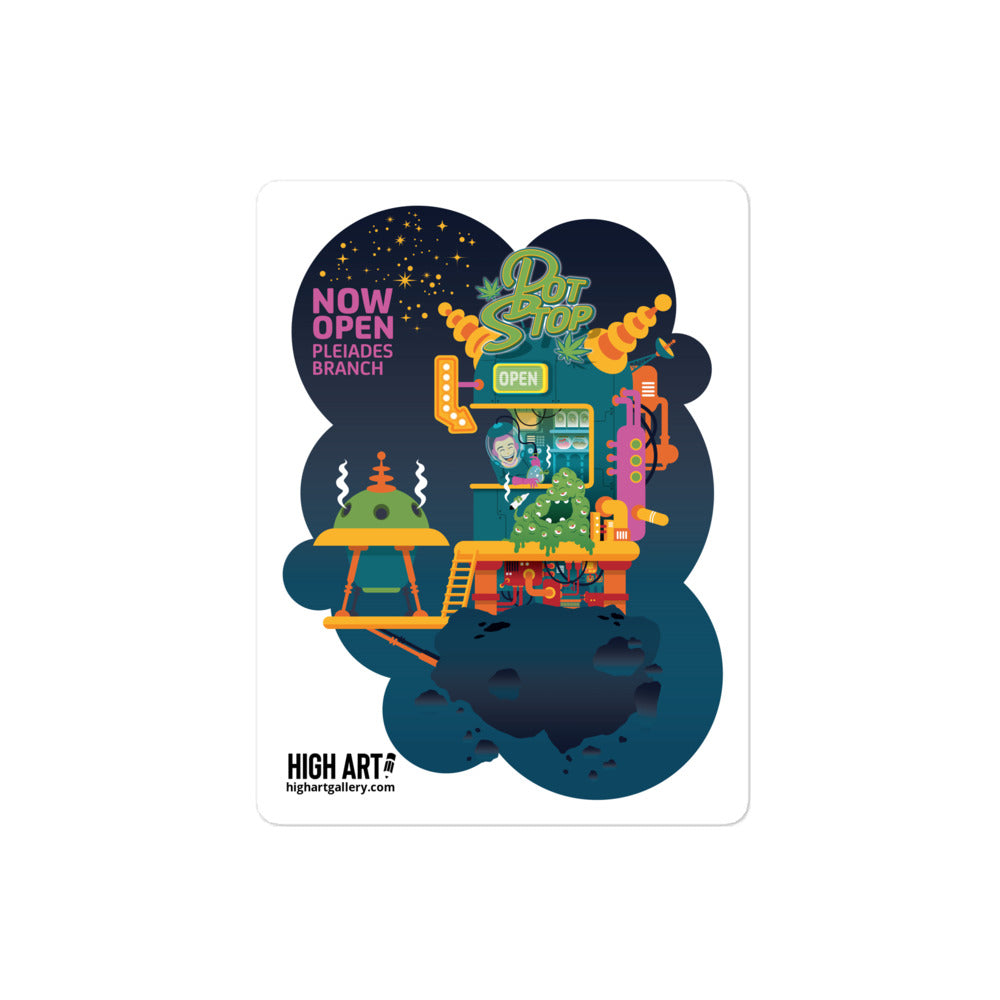 'Pot Stop' Stickers – High Art Gallery
