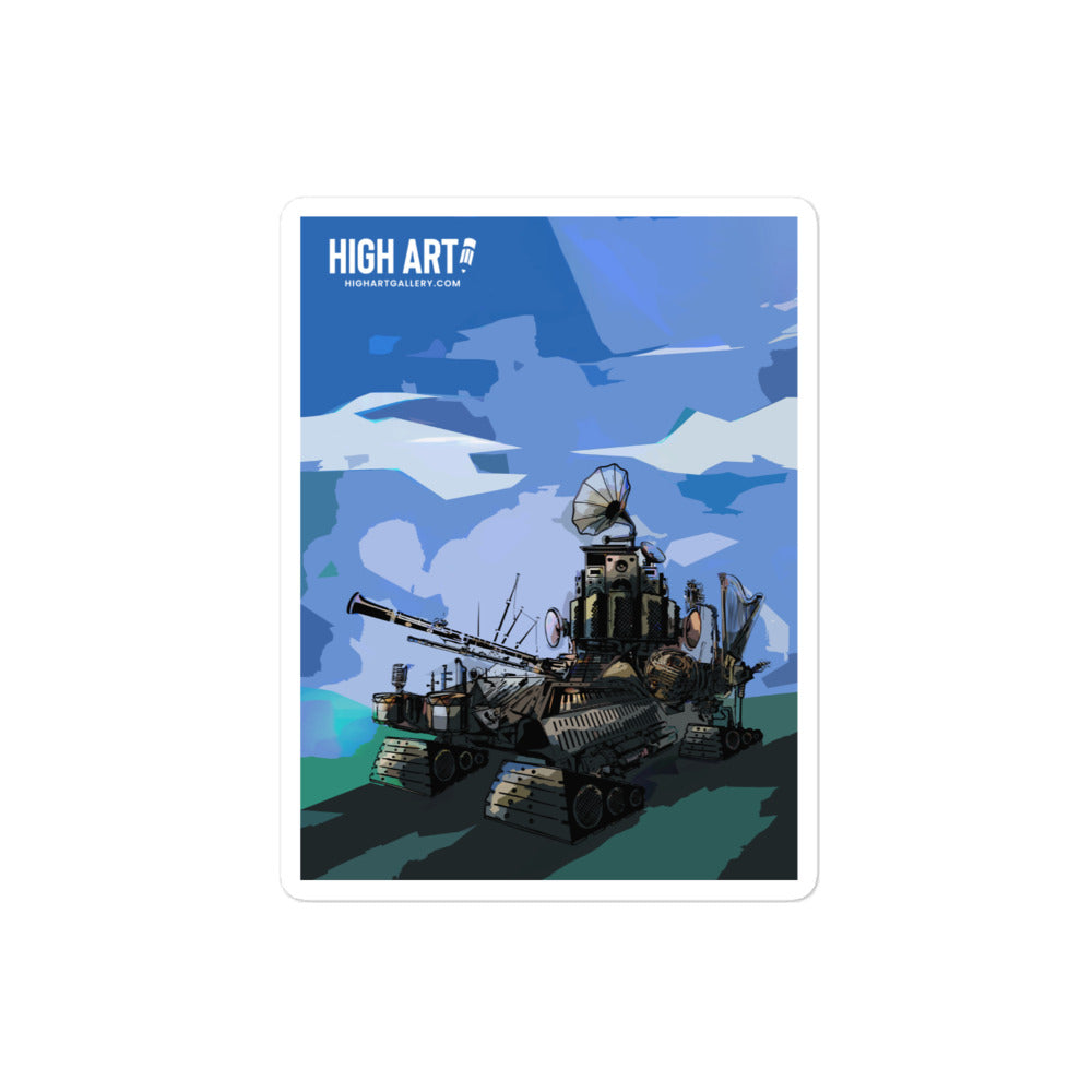 'Anti-War Machine' Stickers – High Art Gallery